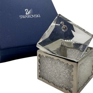 Swarovski | Accents | Swarovski Crystal Box With Silver Sparkle | Poshmark